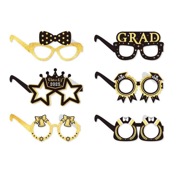 Enjoy toy 2025 Graduation Glasses Decorations Cute and Fun Graduation ...