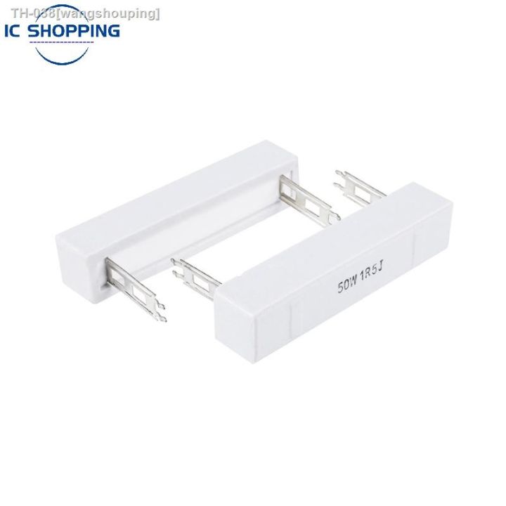 50W Ceramic Cement High Power Resistor 0.1 1K 0.2 0.22R 0.5 1 1.5 2 2.5 ...