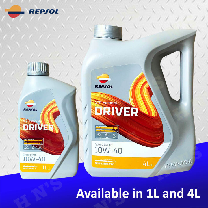 REPSOL Driver Speed Synth 10W-40 Motor Oil for Gas / Diesel Engines ...