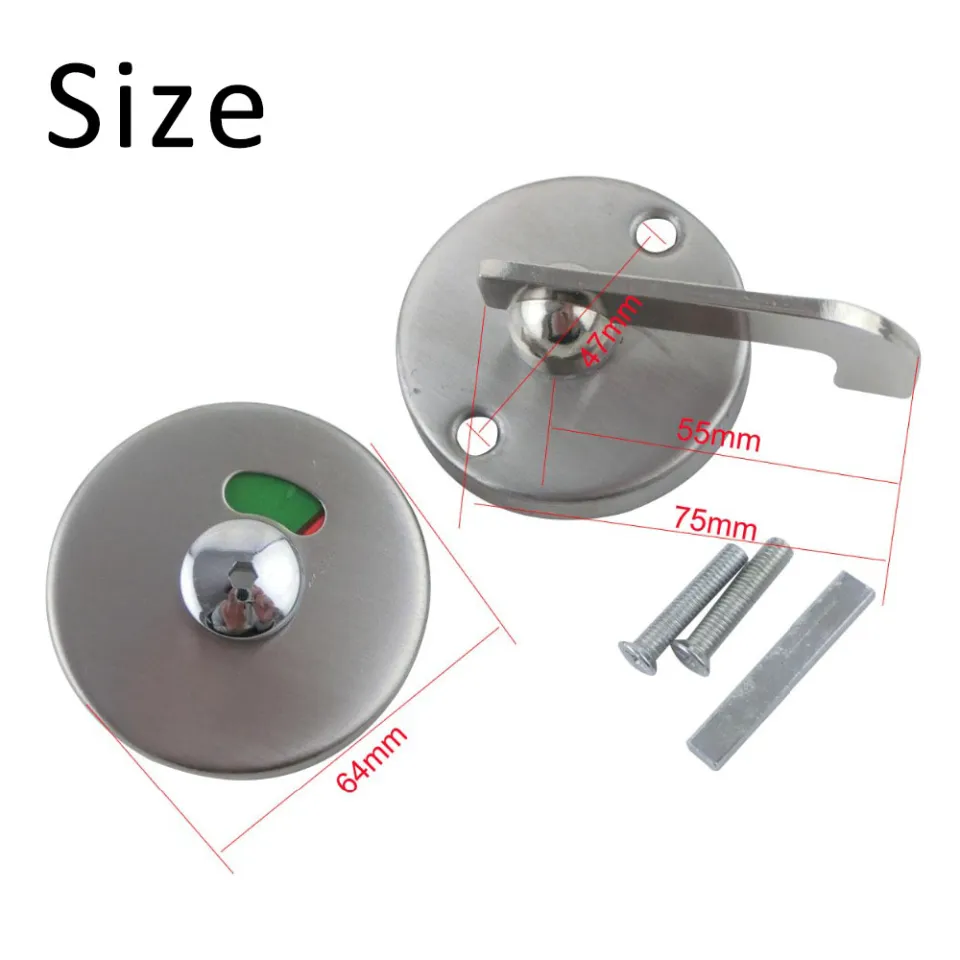 Bathroom Partition Stainless Steel Toilet Occupied/Vacant Indicator ...