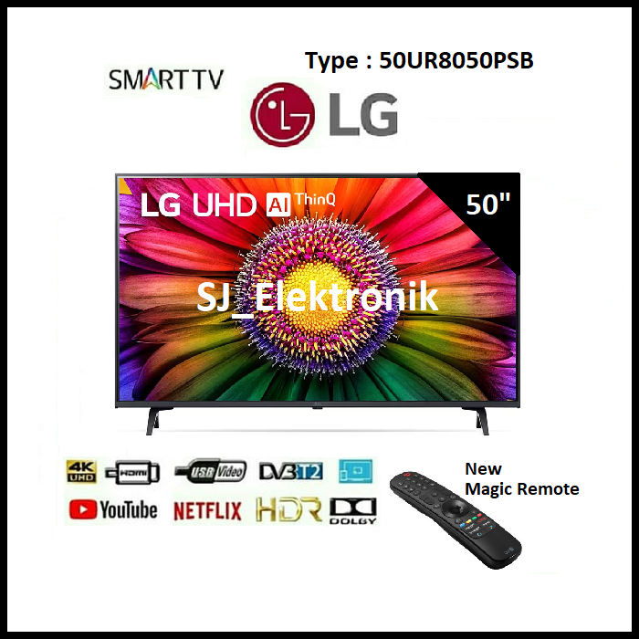 LED TV LG 50 Inch 50UR8050PSB - 50UR8050 Real 4K Smart UHD TV | Lazada Indonesia