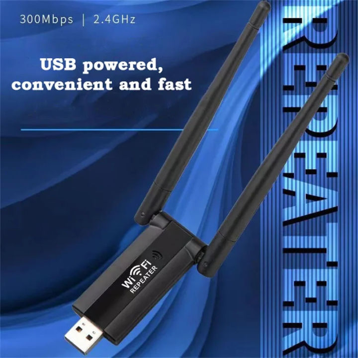 Wireless USB Universal 300Mbps Wifi Adapter Rj-45 Port Ethernet Network ...