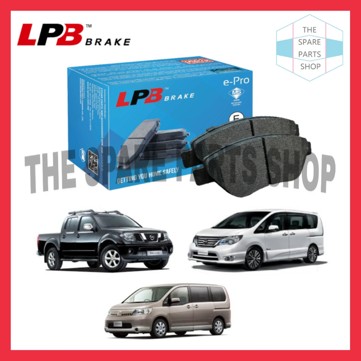 NISSAN NAVARA YD25 D40 SERENA C25 C26 2.0 FRONT LPB DISC BRAKE PAD ...