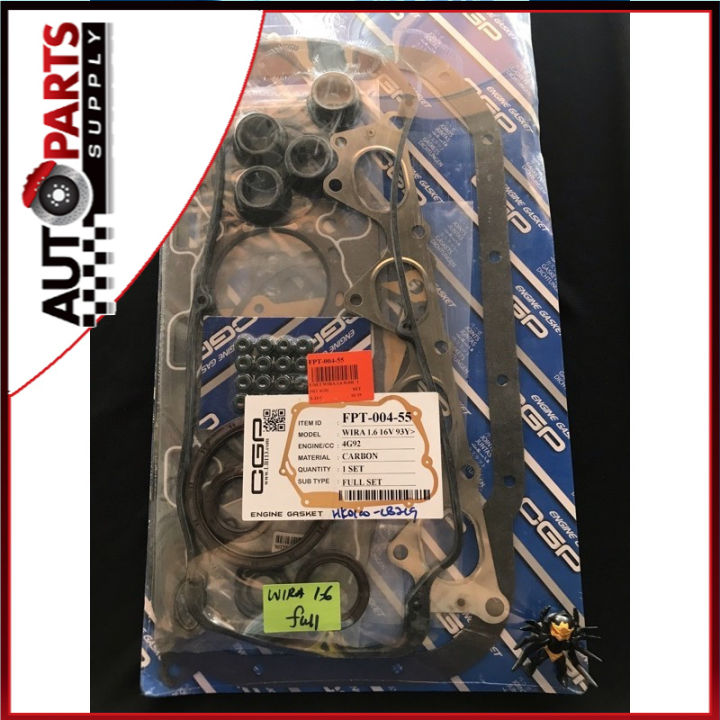 Wira 1.6 4G92 Full Set Gasket / Overhaul Gasket | Lazada