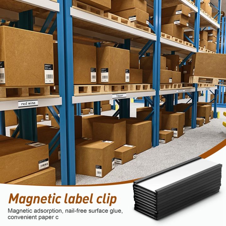 30Pcs Magnetic Label Holders with Magnetic Data Card Holders with Clear ...