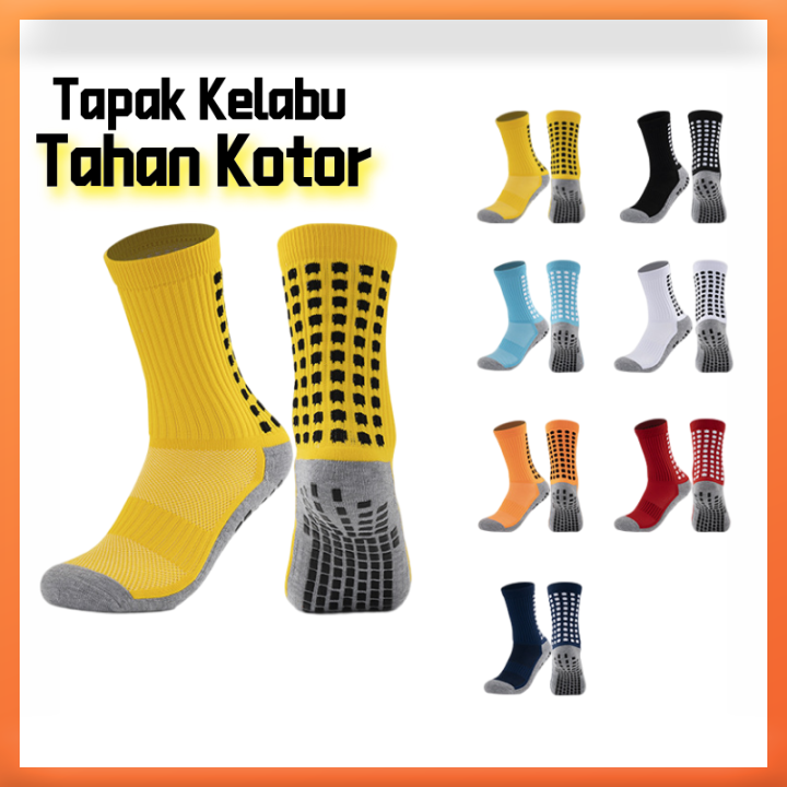 Anti Slip Socks Football Stokin Anti Slip Futsal Tebal Tahan Kotor ...