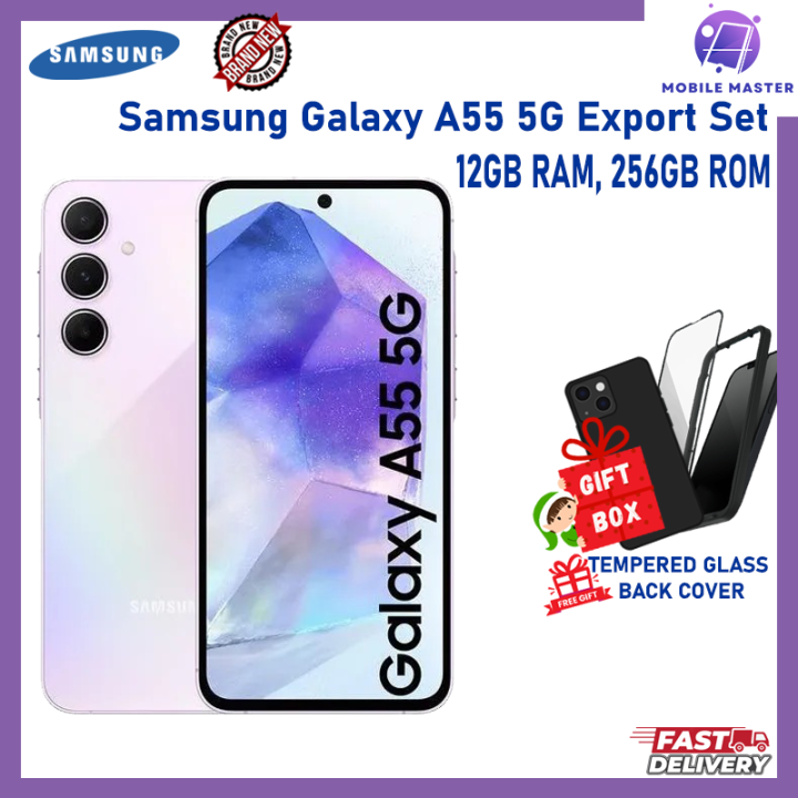 Samsung Galaxy A55 5G (Awesome Iceblue/Lilac, 12GB RAM, 256GB Storage) Select set Export Set ...