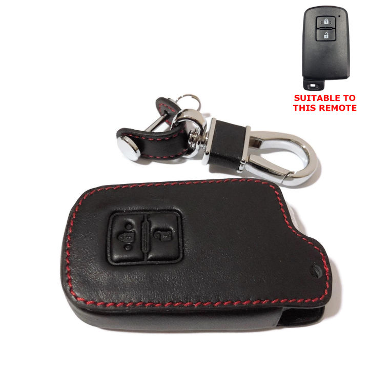 MOOGU Toyota Harrier 2Buttons Keyless Remote Car Key Leather Key Cover ...