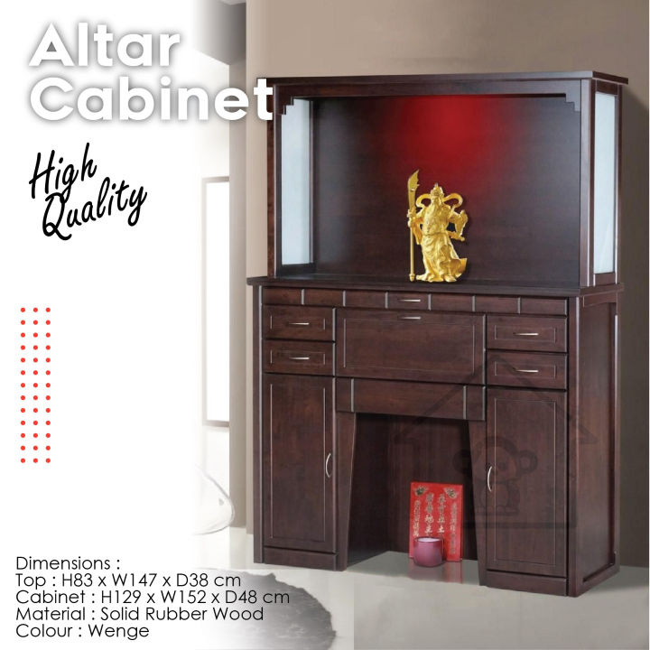 (PREORDER) SOLID WOOD ALTAR TABLE / PRAYER CABINET WITH TOP / 神台/ALTAR ...