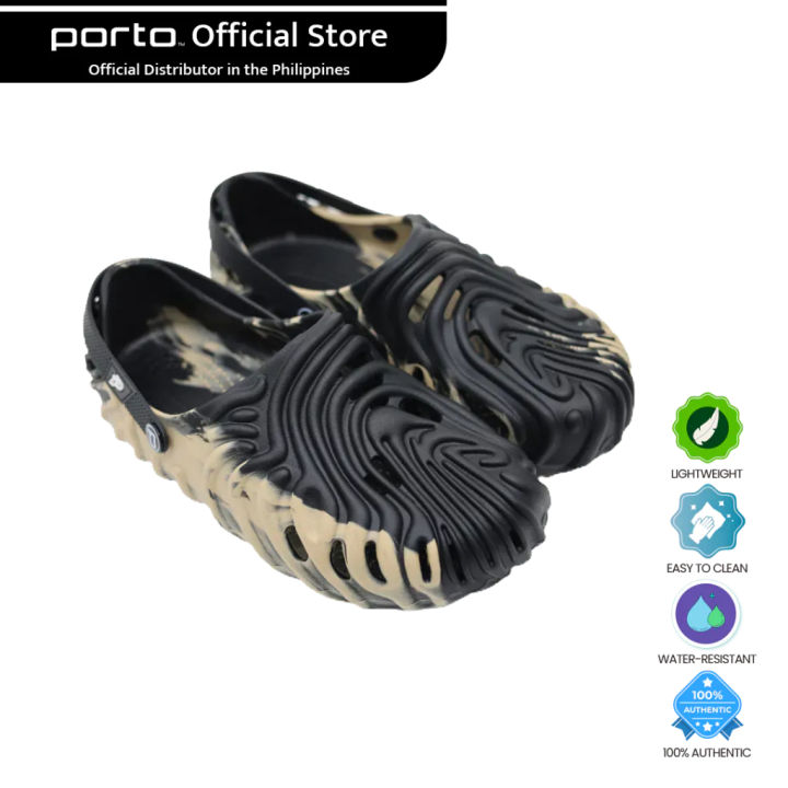 Porto Sandals Clogs For Men Black Khaki | Lazada PH