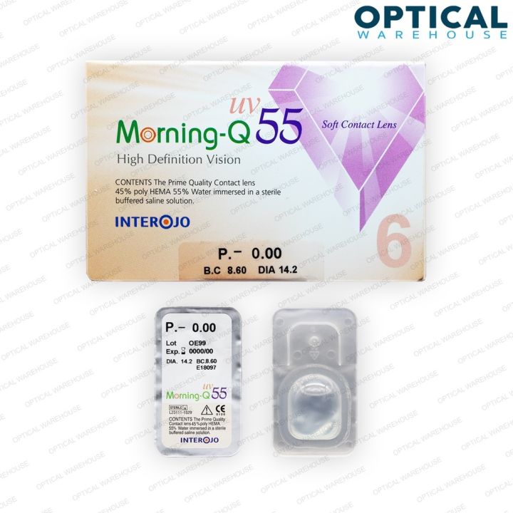 Morning Q Clear Graded Contact Lens 90-Day Usage Disposable UV-55 ...