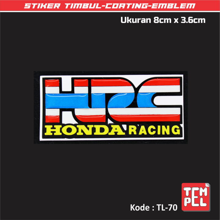 Stiker Timbul/Coating/Emblem/Embos/3D HONDA HRC Thailook | Lazada Indonesia