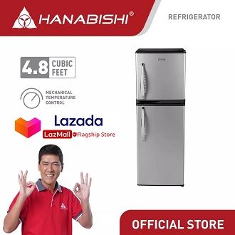Hanabishi Refrigerator HAMDDREF-48 | 4.8 cu.ft. 2 Door Direct cool ...
