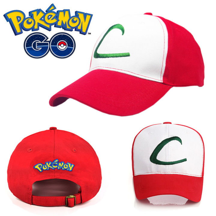 Anime Pokémon Ash Ketchum Cosplay Hat For Adult Kids Pet Elf Embroidery ...