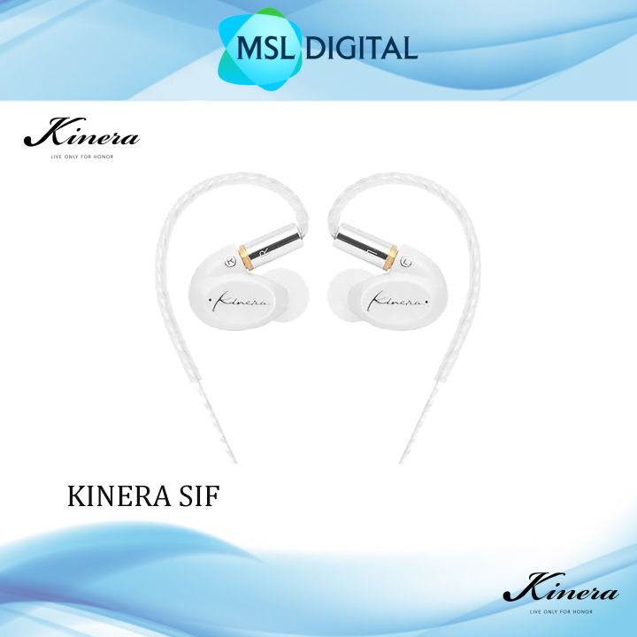 KINERA SIF In-Ear Earphone Single Dynamic Driver with 4-Core Silver Braided Cable | Lazada