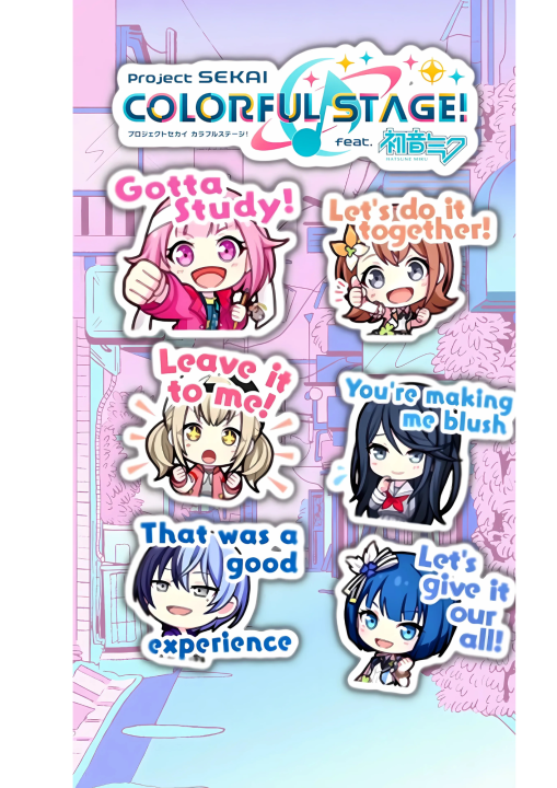 Project Sekai stickers Motivational stickers | Lazada PH