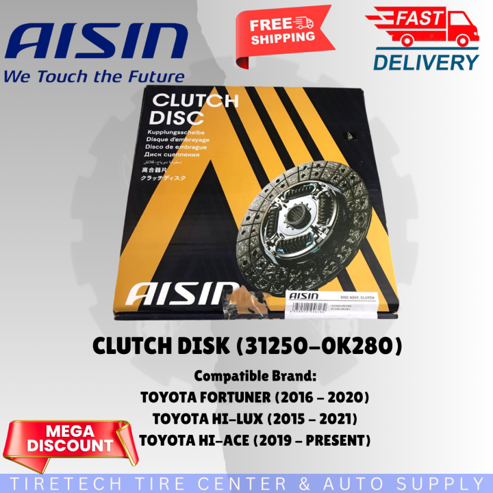 Aisin Clutch Disk Toyota Fortuner/Hilux/Hiace | Lazada PH