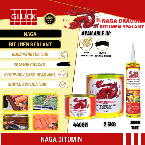 NAGA DRAGON Bitumen Sealant Roof Concrete Tiles Anti Crack Leak Proof ...