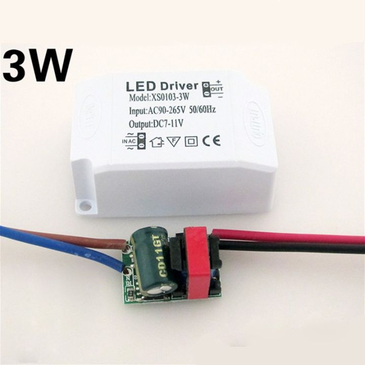 AC 90-265V 3-24W LED Driver Power Supply Adapter Transformer Constant ...
