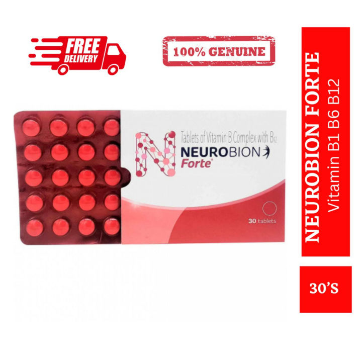 Neurobion Forte Vitamin B1, B6, B12 For Nerves 30's Expiry 0725 | Lazada