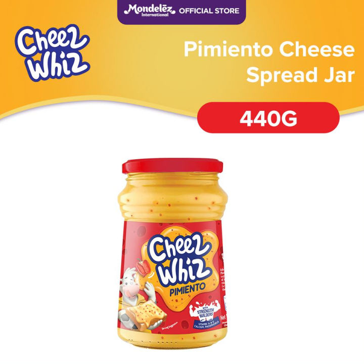 Cheez Whiz Jar - Pimiento Cheese Spread 440g Creamy and Milky with ...