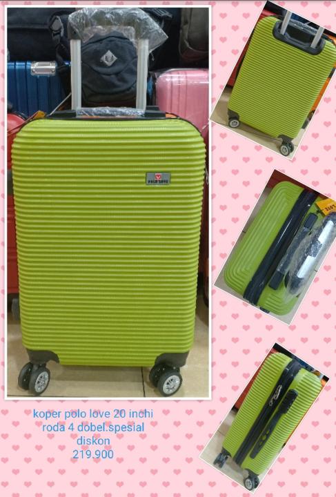 koper fiber 20 inchi polo love | Lazada Indonesia