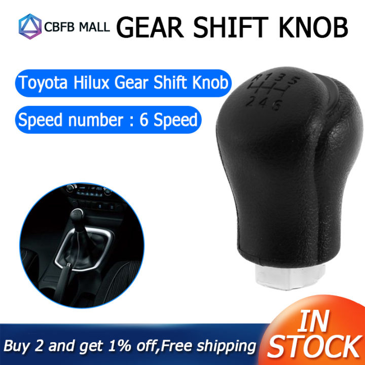 Car Manual Leather Gear Shift Knob Gear Handball Lever for Toyota Hilux ...