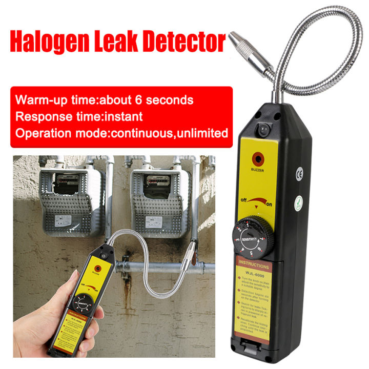 WJL-6000 Refrigerant Gas Analyzer Freon Halogen Leak Detector Car ...