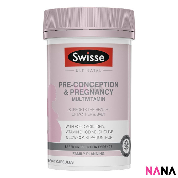 Swisse Ultinatal Pre-Conception & Pregnancy Multivitamin 180 Tablets ...