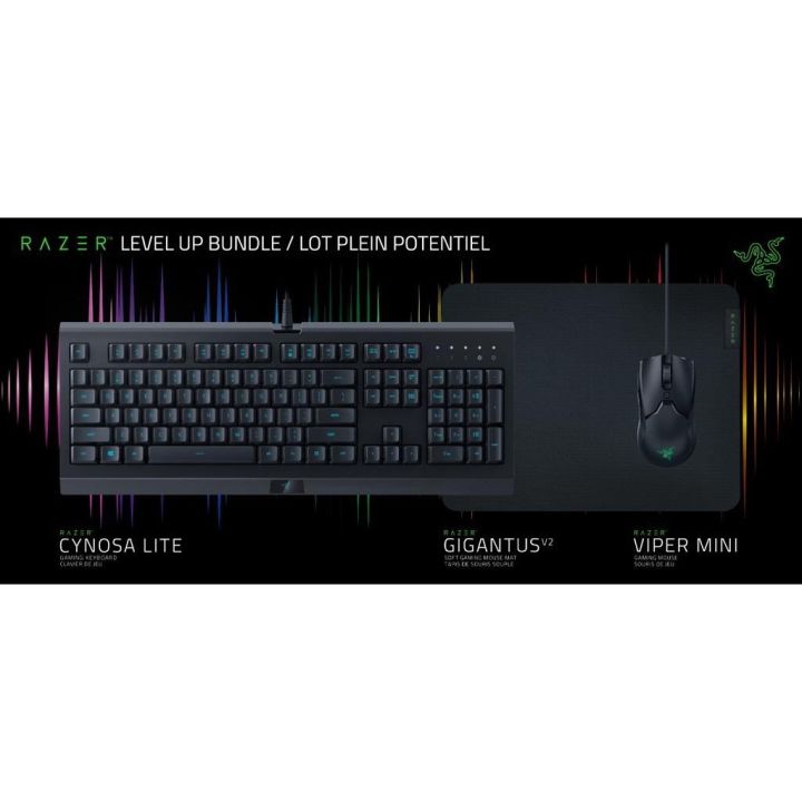 Razer KEYBOARD Razer Level Up Bundle – Cynosa Lite Viper Mini Gigantus ...