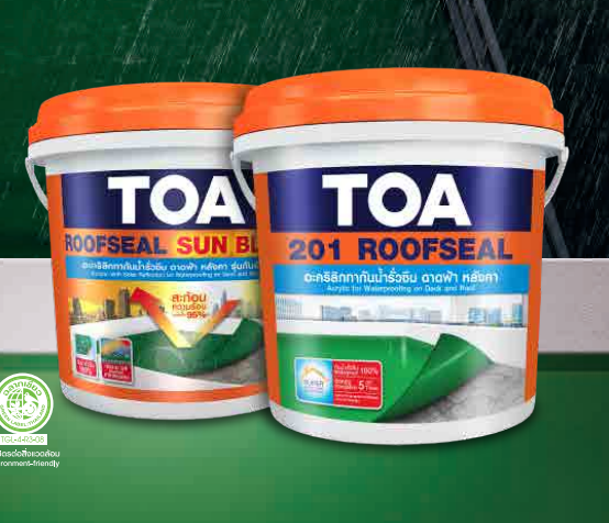 TOA รูฟซีล ซันบล็อค สีเทา 5GL 20.0Kg. ROOFSEAL SUN BLOCK อะคริลิกทากัน ...