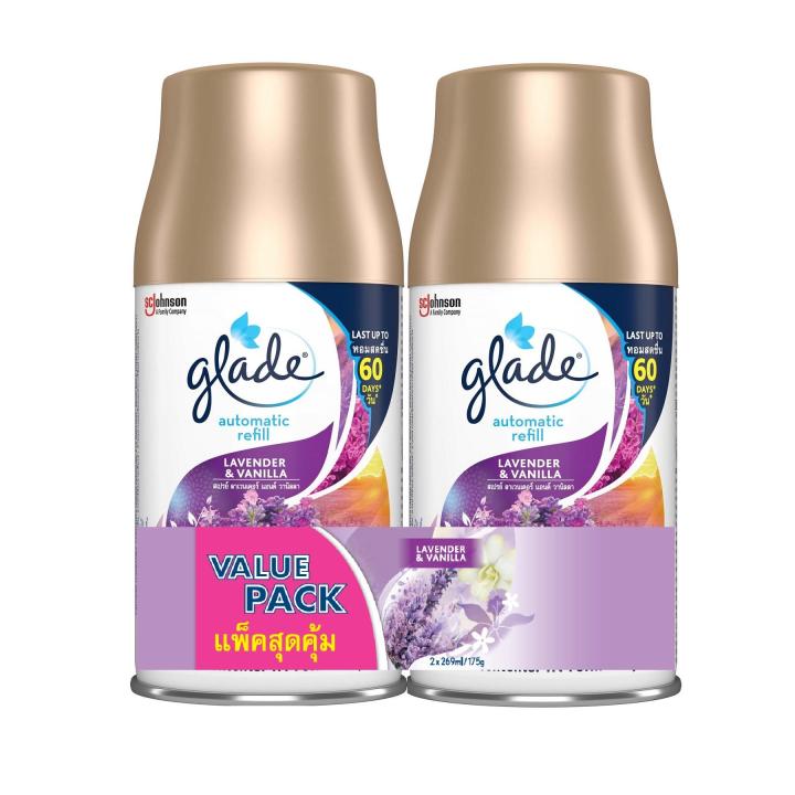 Glade Automatic Spray Refill Lavender & Vanilla Twin Pack [ 175 grams x 2 ] | Lazada PH