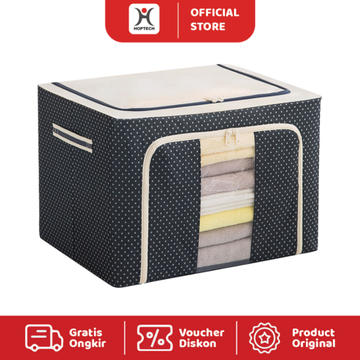 STORAGE BOX 66 LITERS FRAME BAJA DOUBLE ZIPPER LARGE BOX 66L | STORAGE BOX LIPAT | KOTAK ...