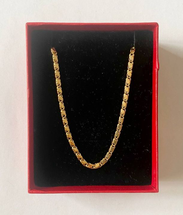 Pawnable 18K Saudi Gold Damascus Chain Necklace | Lazada PH