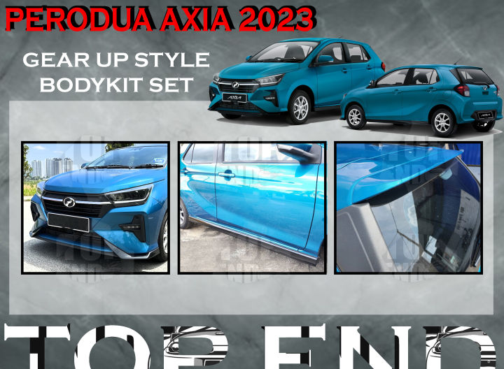 PERODUA AXIA 2023 GEAR UP FULLSET BODYKIT GU SKIRT LIP NEW AXIA BODY ...