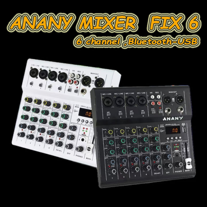 MIXER ANANY FIX 6 FIX6 ORIGINAL BISA SOUNDCARD Professional mixer ...