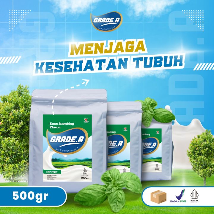 GRADE A SUSU KAMBING ETAWA LOW SUGAR 500gr // SUSU KAMBING TANPA GULA ...