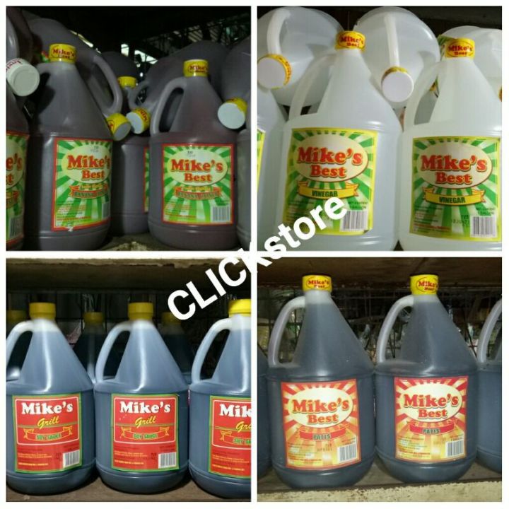 Mike's Banana Ketchup, Vinegar/suka, Soy sauce/tuyo, Fish sauce/patis 1 ...