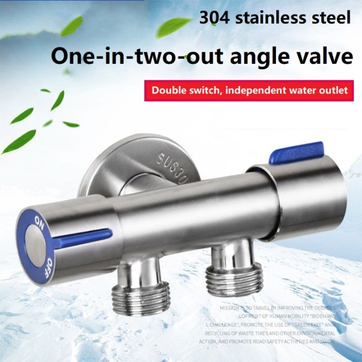 SUS 304 Angle Valve Stainless Steel Multifunction Angle Valve Set ...