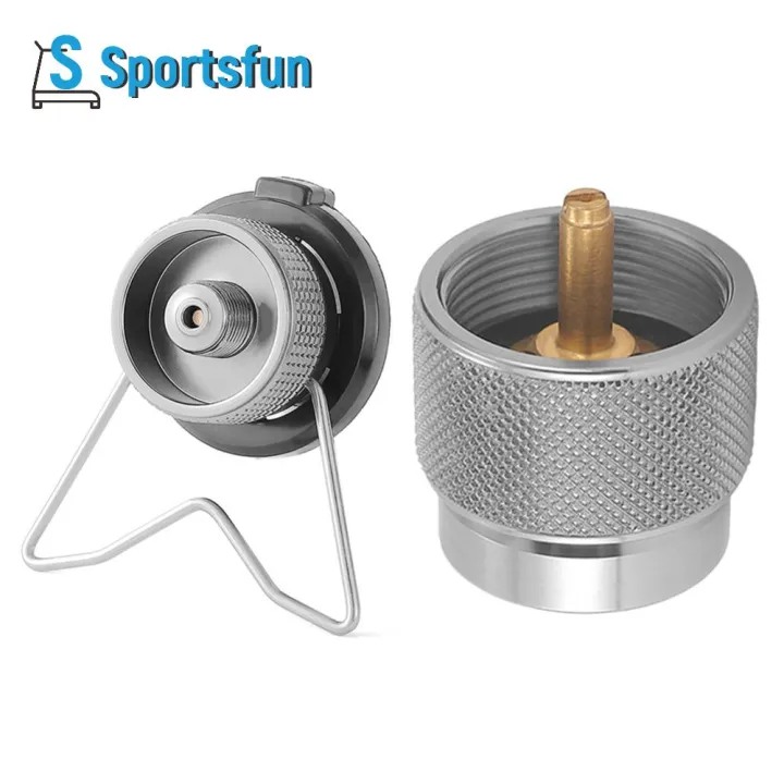 2Pcs Gas Tank Adapter Butane Adapter with Bracket Gas Cartridge Head ...