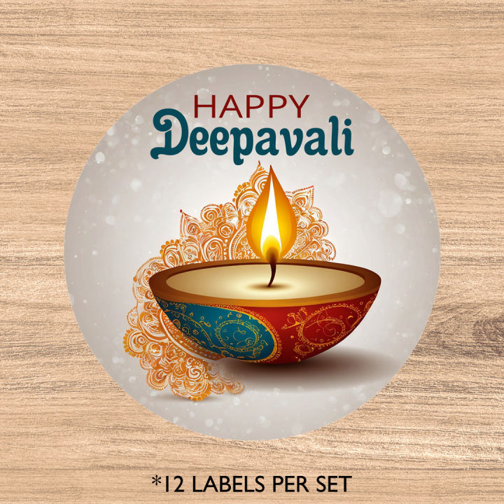Diwali Stickers Labels Deepavali Sticker Labels Sticker Labels Happy ...