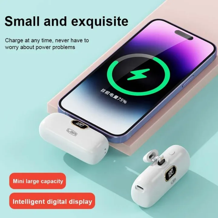 ZAPLY แบตสำรอง 10000mAh Mini Powerbank ชาร์จเร็ว พาวเวอร์แบงค์ มินิ ...