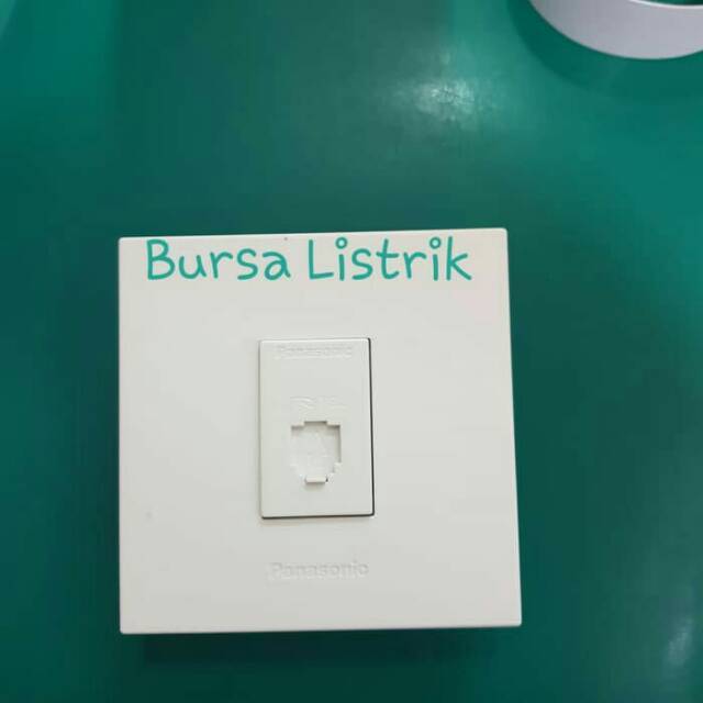 Stopkontak Telepon / Outlet Telepon panasonic white Style lengkap modul ...