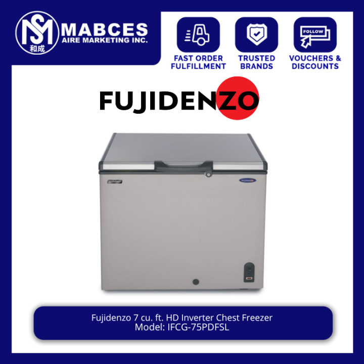 Fujidenzo 7 cu. ft. HD Inverter Chest Freezer IFCG-75PDFSL | Lazada PH