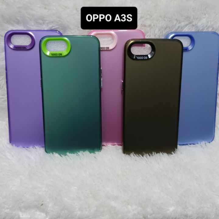 SOFTCASE CASING HYBRID IMD OPPO A3S/A5 COLOR PLATE HOLOGRAM MACARON ...