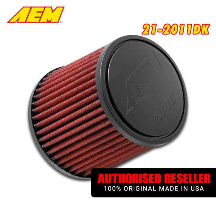 AEM Cone Type Dryflow Air Filter 21-2011DK Universal 2.5 inch | Lazada PH