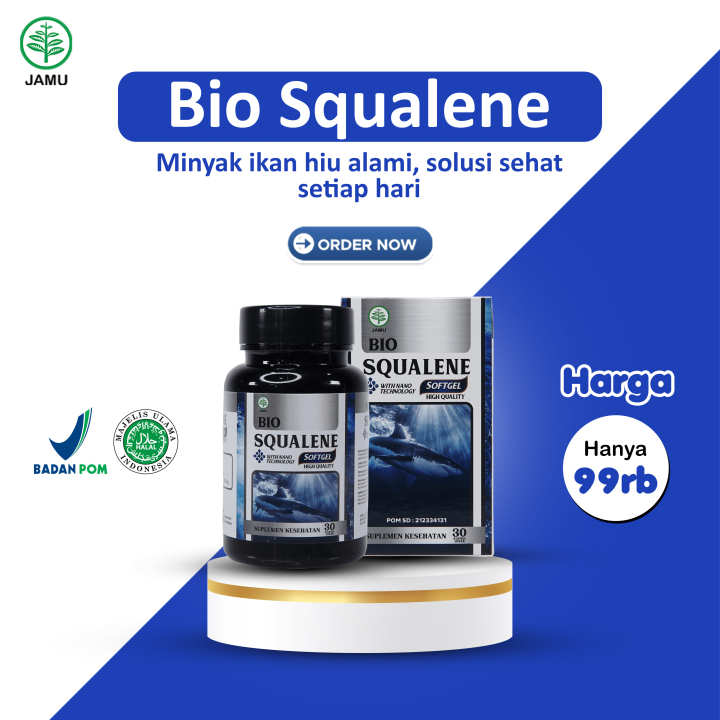 Bio Squalene Original /Bio Squalene Isi 30 Softgel - Herbal ...