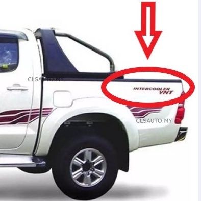 Toyota Hilux Side/Rear Body Sticker ( Turbo / Intercooler / Commonrail ...