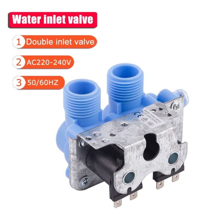 [HOT XIJXEXJWOEHJJ 516] washing machine water double inlet valve switch ...