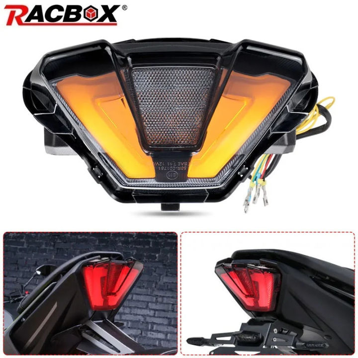 Motorcycle Modified Taillight Brake Turn Signal Integrated Tail Lights ...